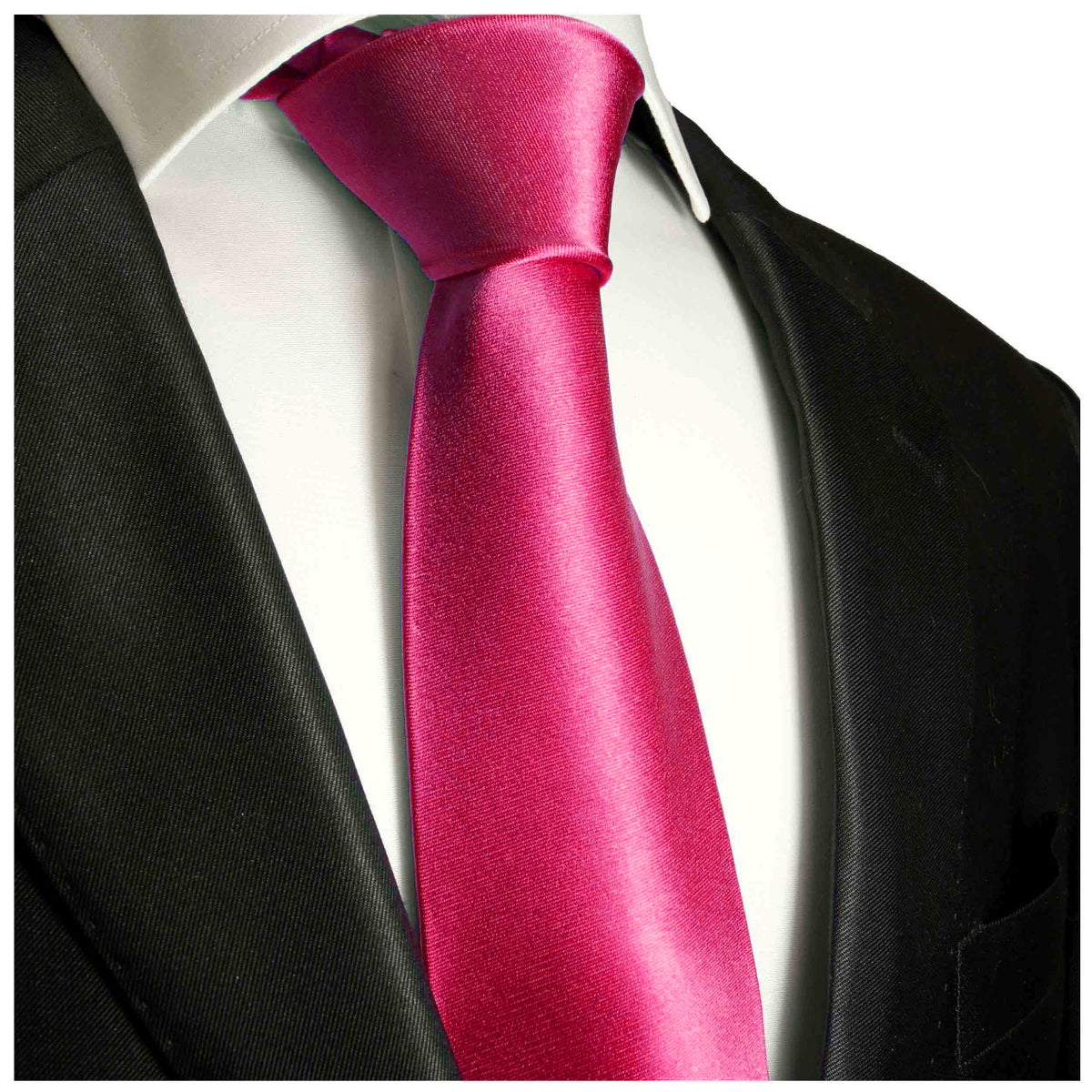 Solid Hot Pink Men's Necktie | Paul Malone