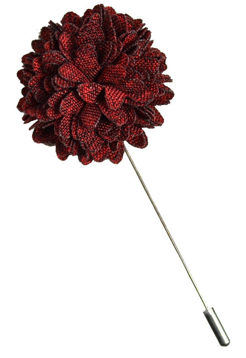 Burgundy Red Lapel Flower | Paul Malone