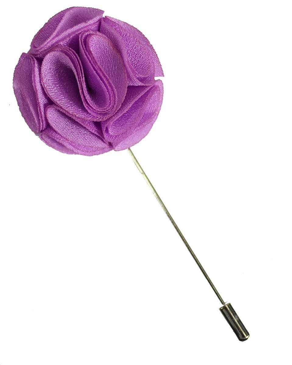 Solid Purple Lapel Flower | Paul Malone