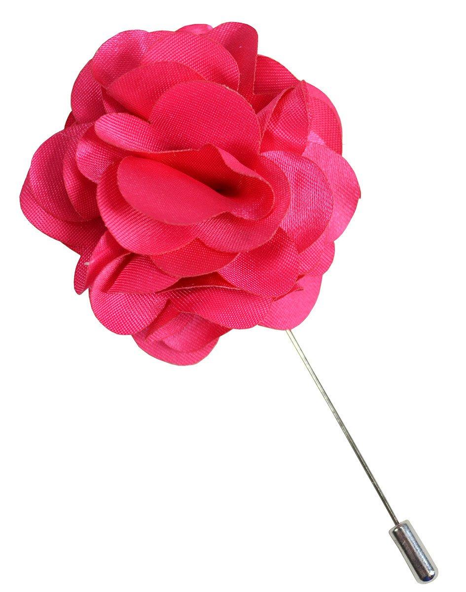 Solid Pink Lapel Flower | Paul Malone